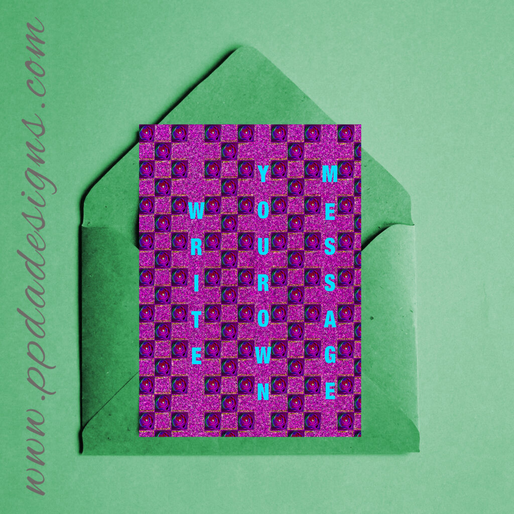Blank Customisable Greeting Card Buy Online at PPDA Designs